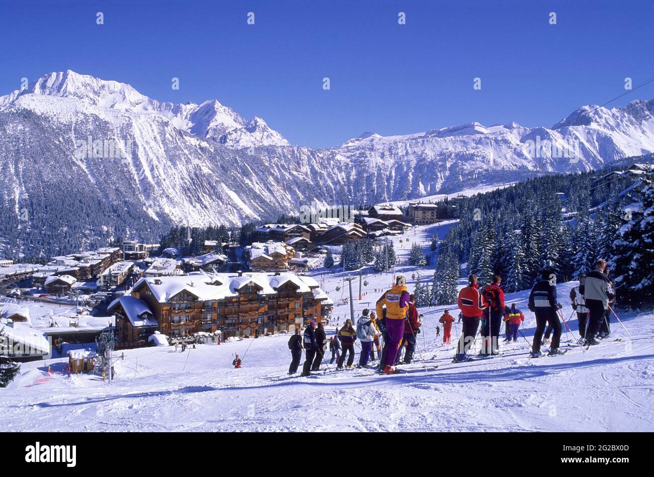 Courchevel ski resort hi-res stock photography and images - Alamy