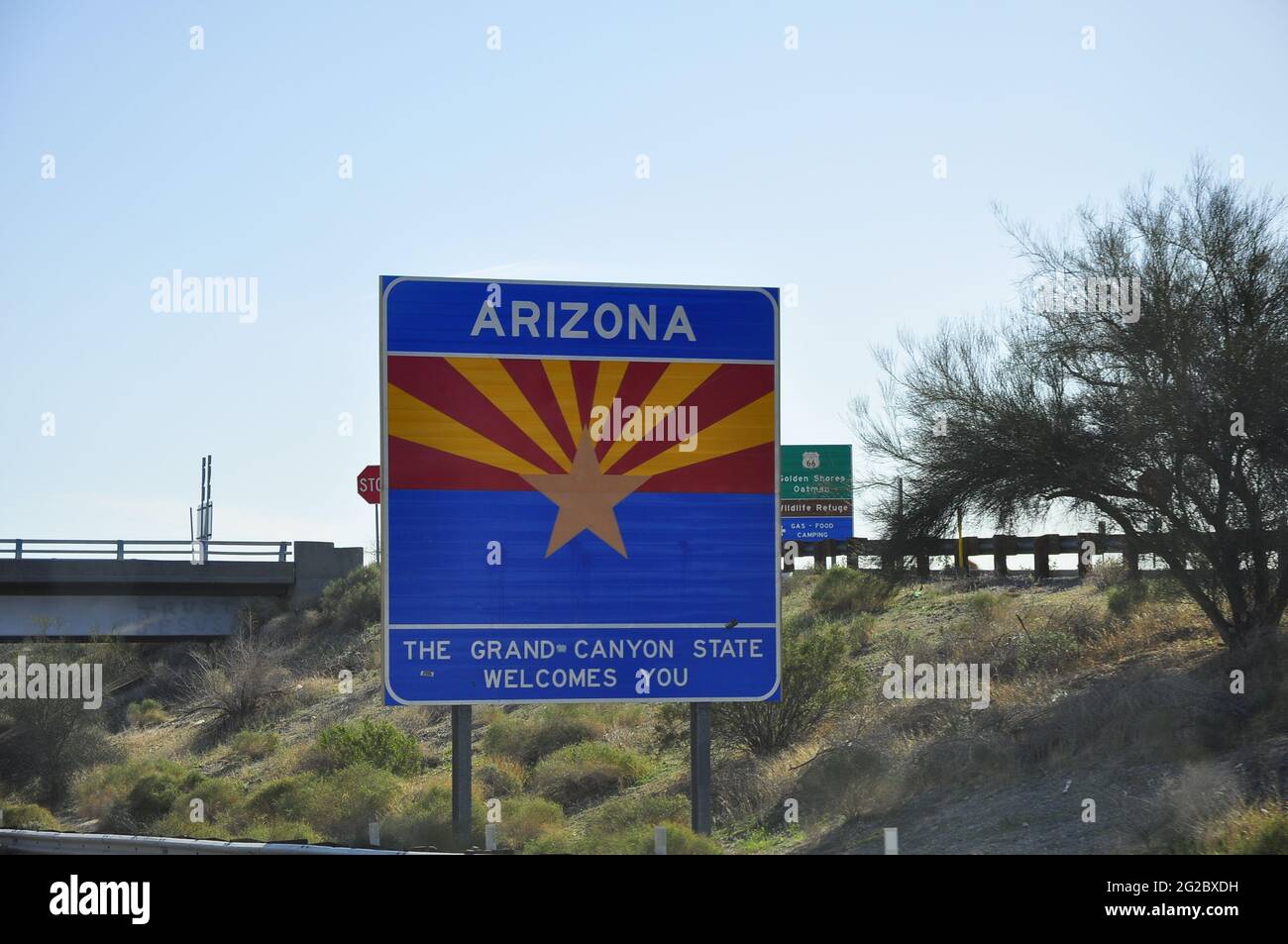 Arizona State Sign Stock Photo - Alamy