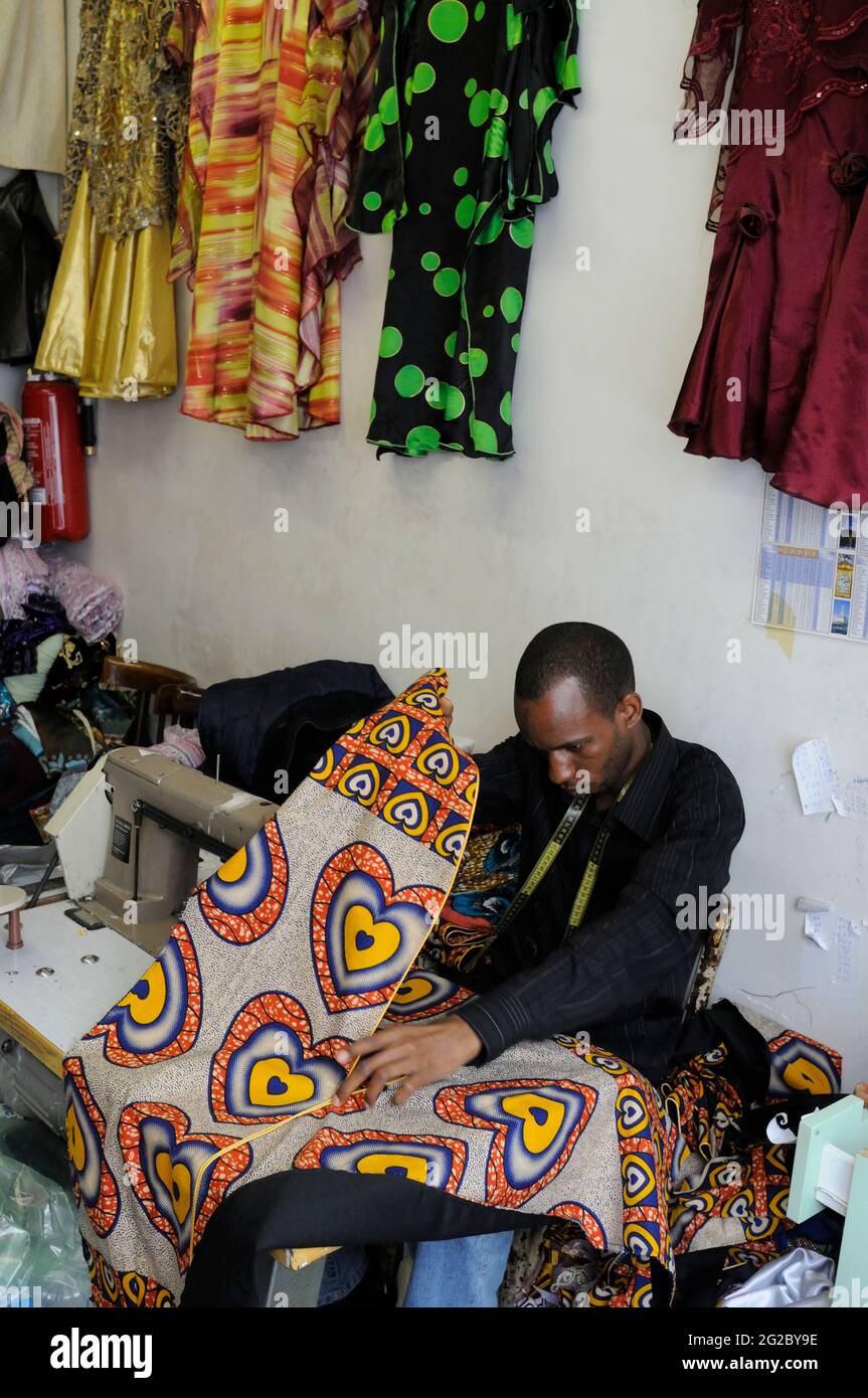 FRANCE. PARIS (75) BELLEVILLE AND MENILMONTANT DISTRICTS. AFRICAN ...