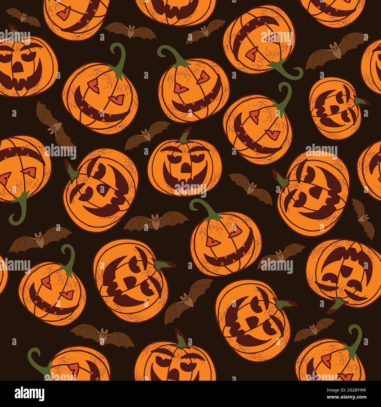 Seamless pattern on a dark background on the holiday - Halloween ...