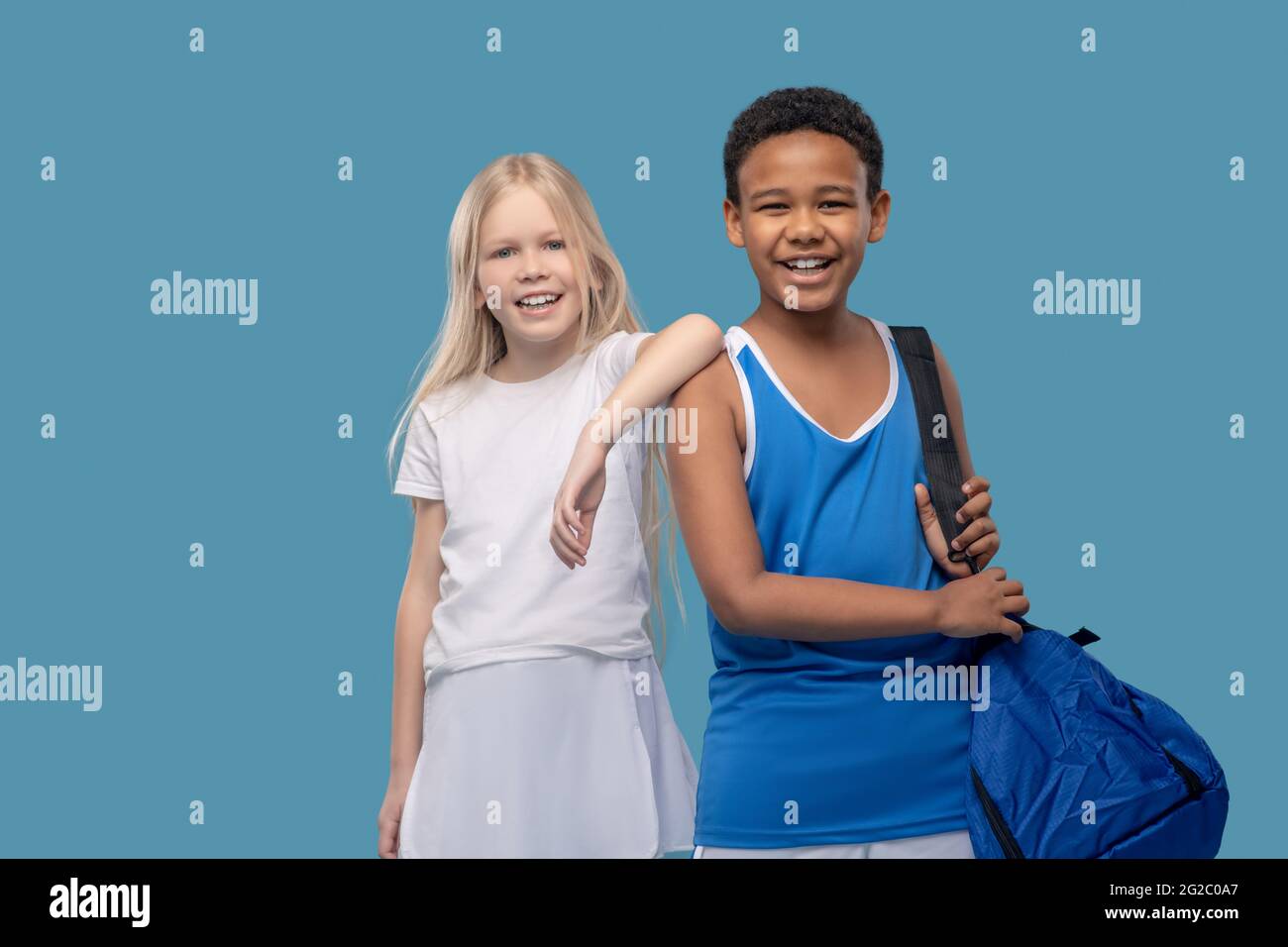 Curly blonde kids hi-res stock photography and images - Alamy