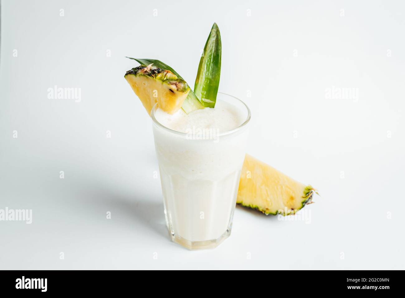Closeup shot of pina colada cocktail Stock Photo - Alamy