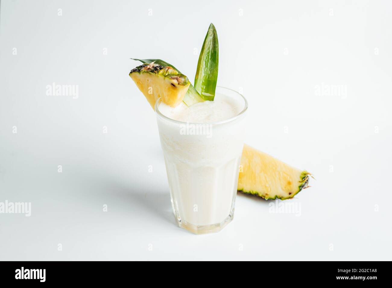 Closeup shot of pina colada cocktail Stock Photo - Alamy