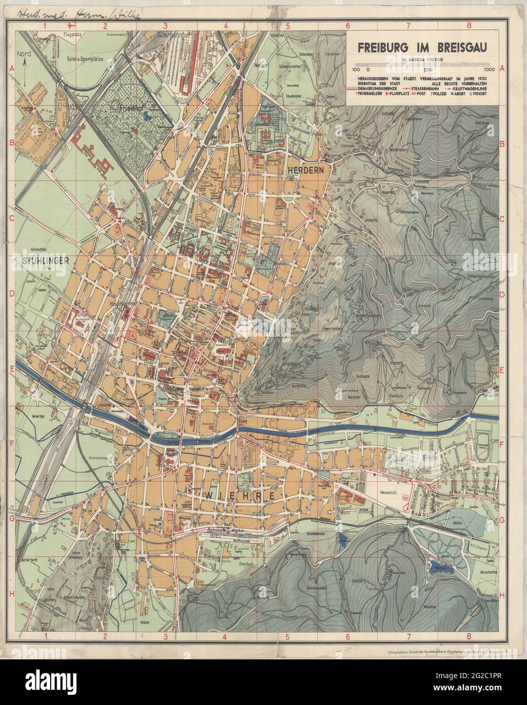 FREIBURG IM BREISGAU, FREIBURG IM BREISGAU MAP, Freiburg Map, Freiburg ...