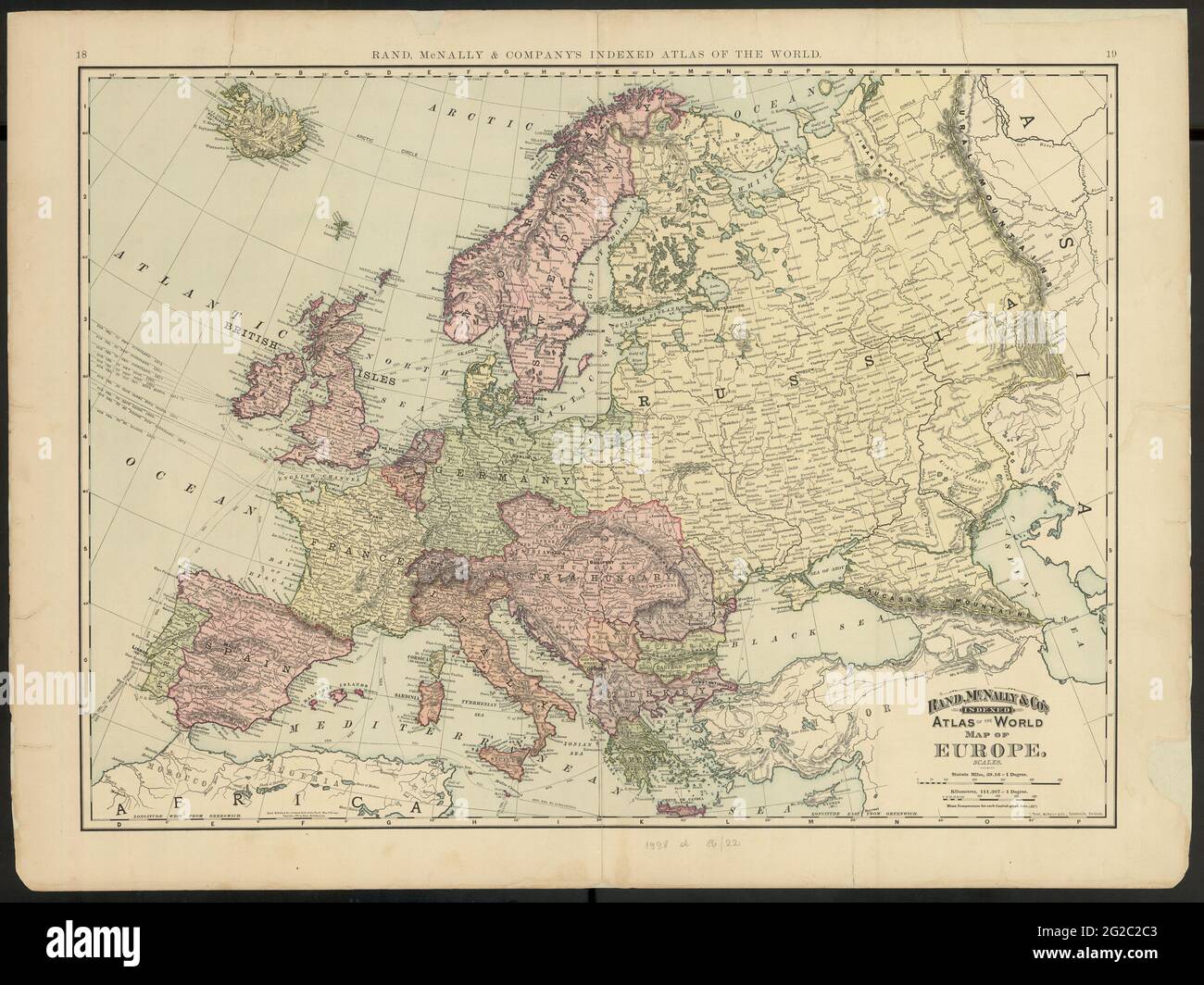 Old Europe Map, Vintage Europe Map, Retro Europe Map, Old Map of Europe ...