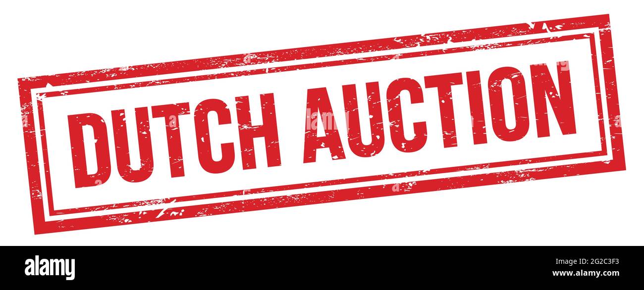 Dutch auction word hi-res stock photography and images - Alamy