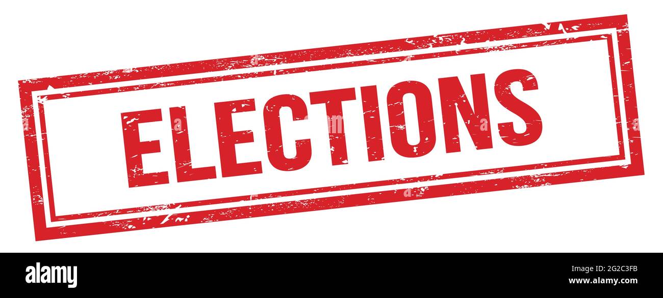 Elections text on red hi-res stock photography and images - Alamy