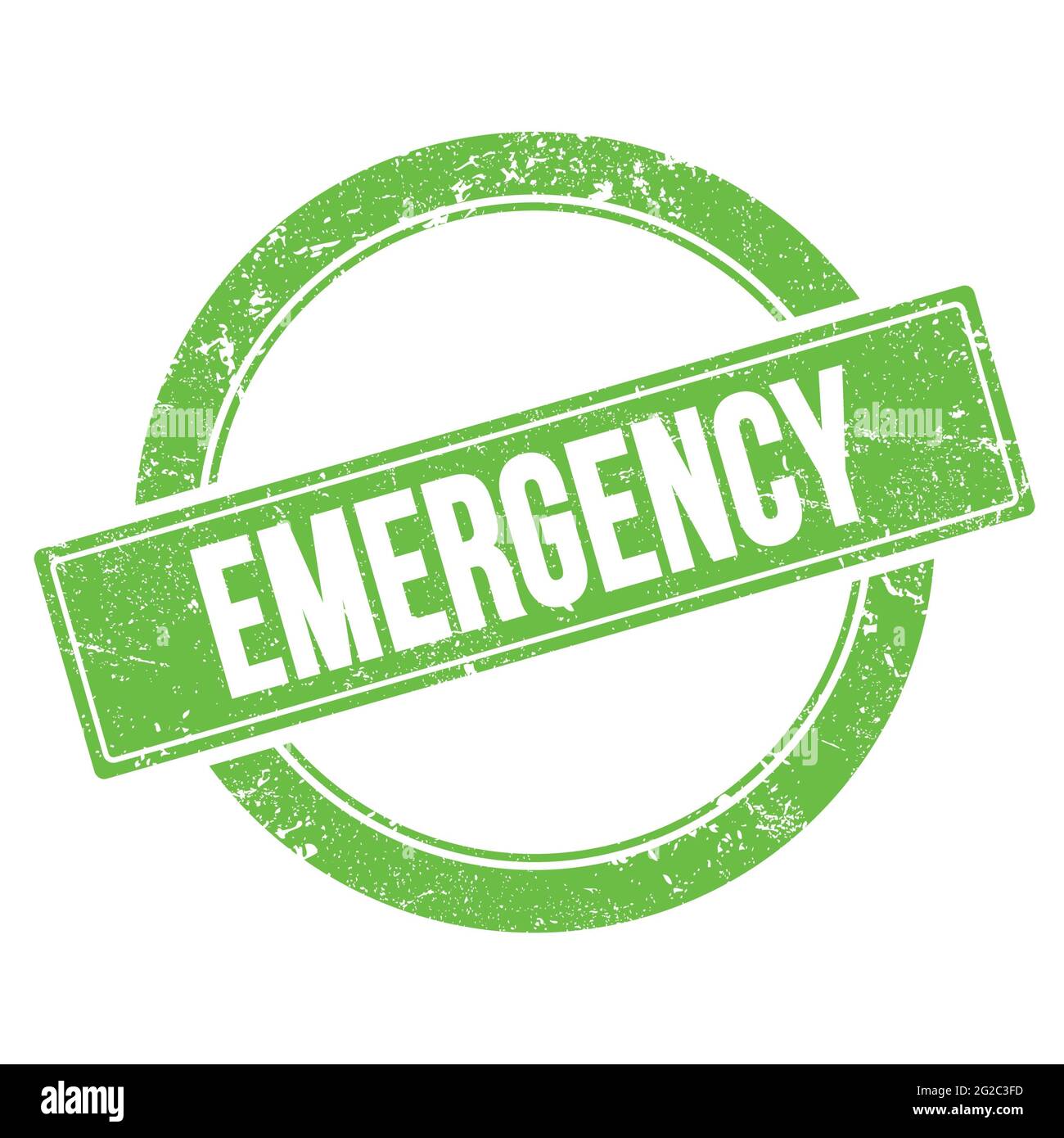 Emergency stamp sign round hi-res stock photography and images - Alamy