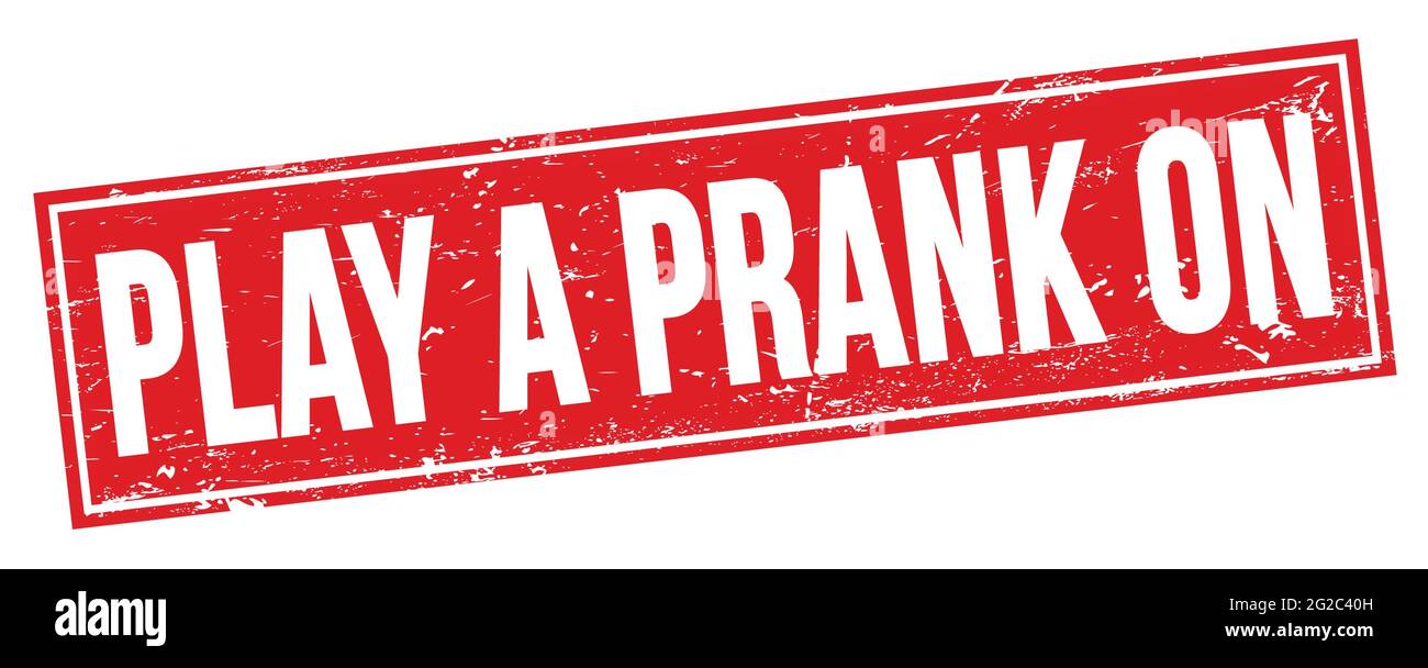 Play a prank stamp Cut Out Stock Images & Pictures - Alamy