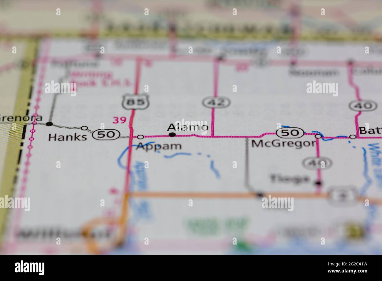 Map of alamo north dakota hi-res stock photography and images - Alamy