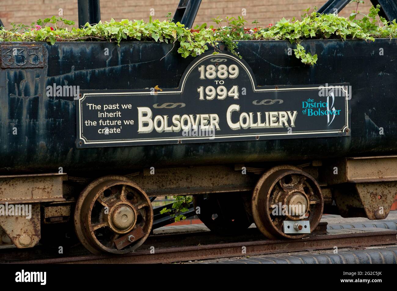 Bolsover colliery mine wagon hi-res stock photography and images - Alamy