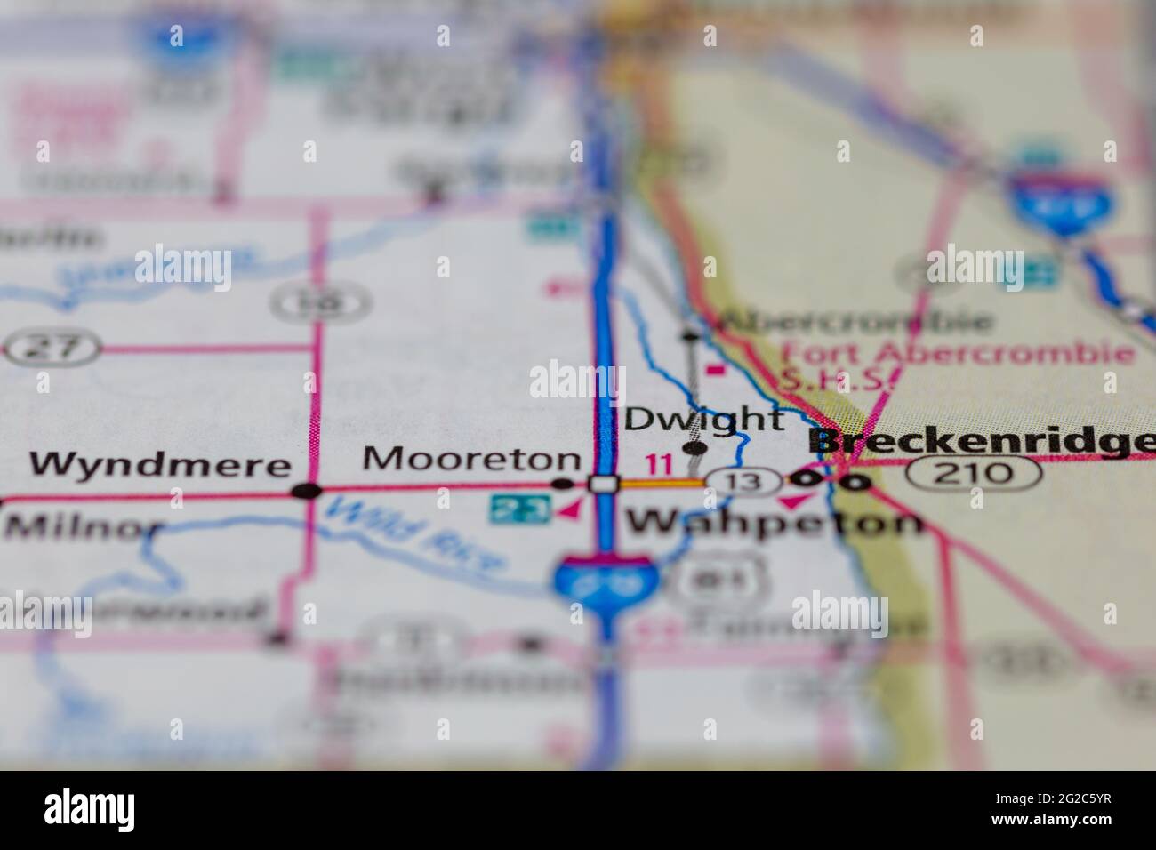 Dwight north dakota map hi-res stock photography and images - Alamy