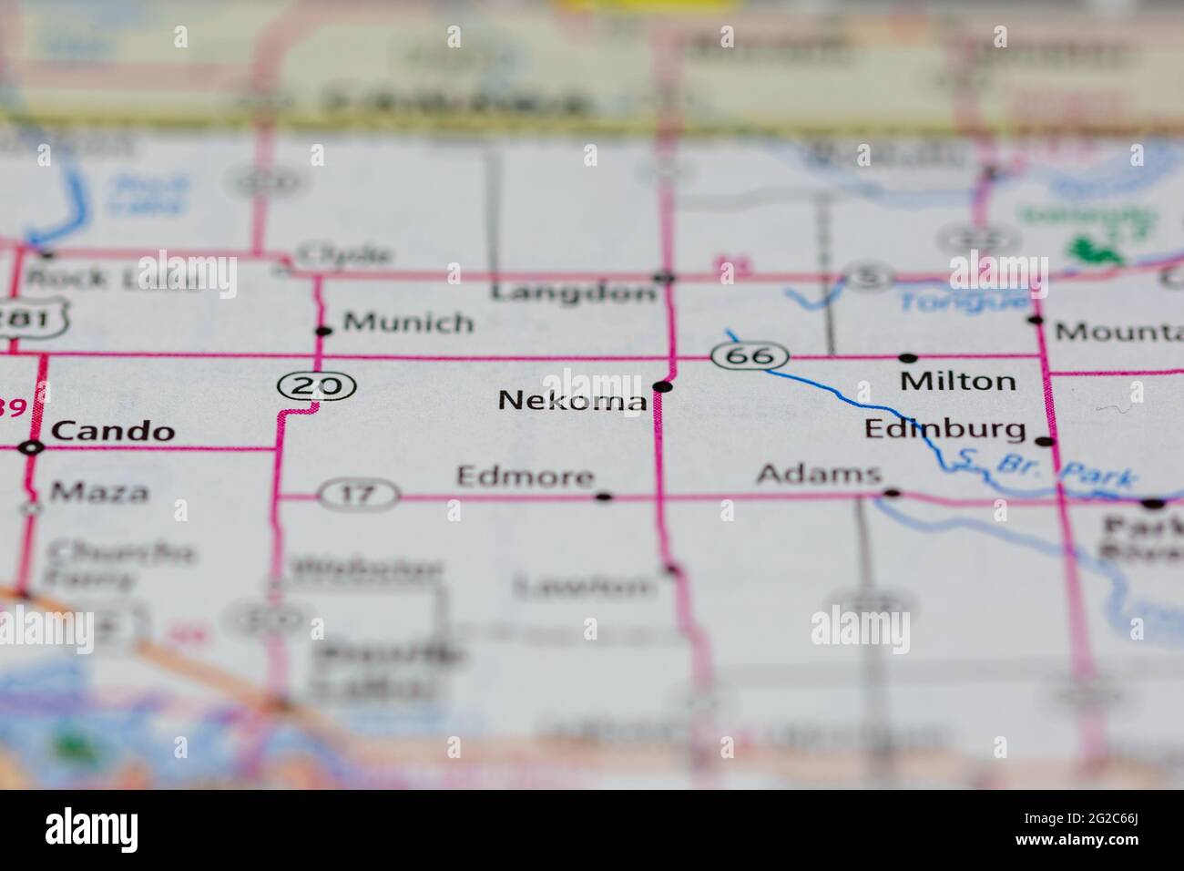 Nekoma on a map hi-res stock photography and images - Alamy