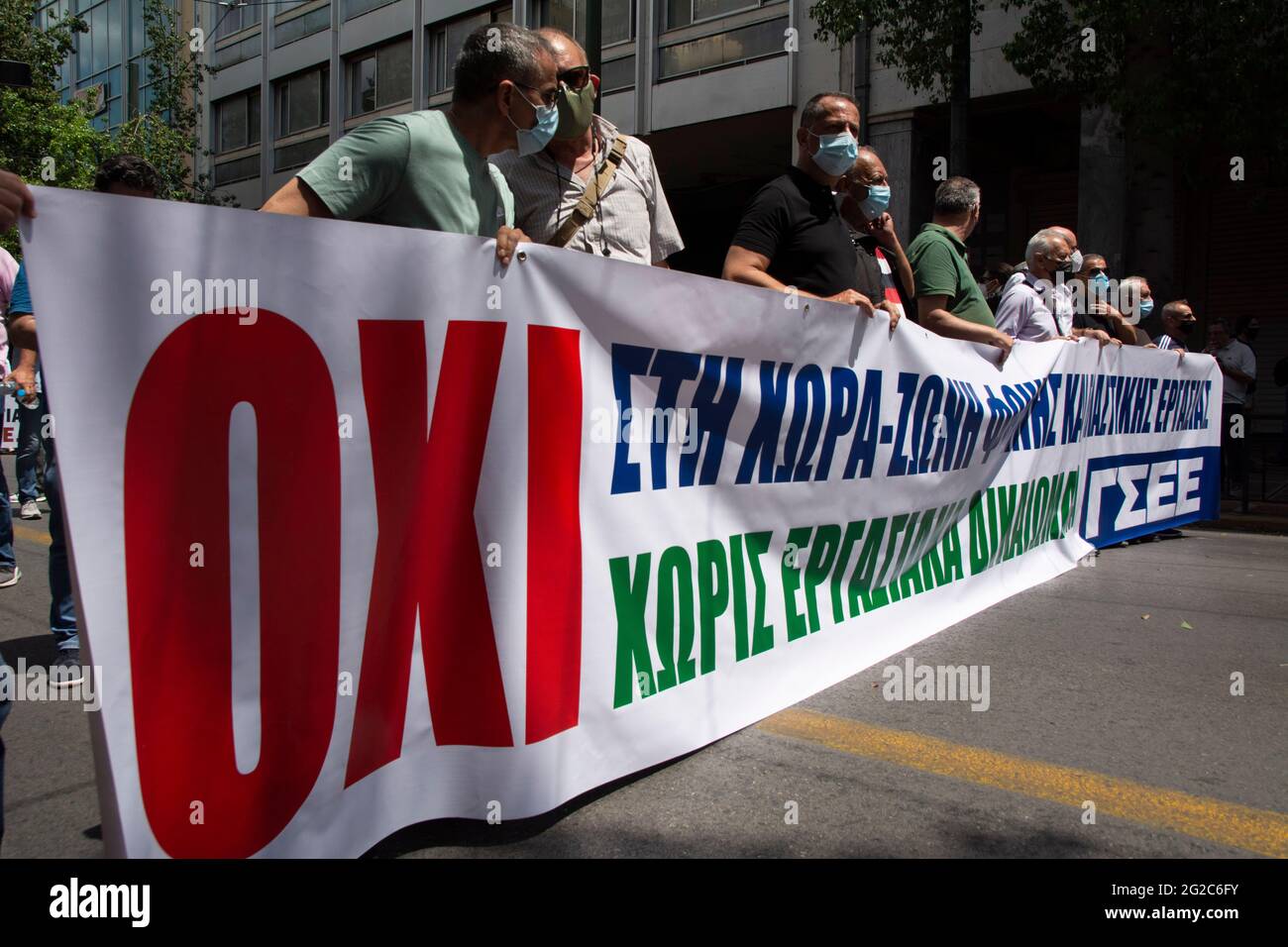 8 hour work day protest hi-res stock photography and images - Alamy