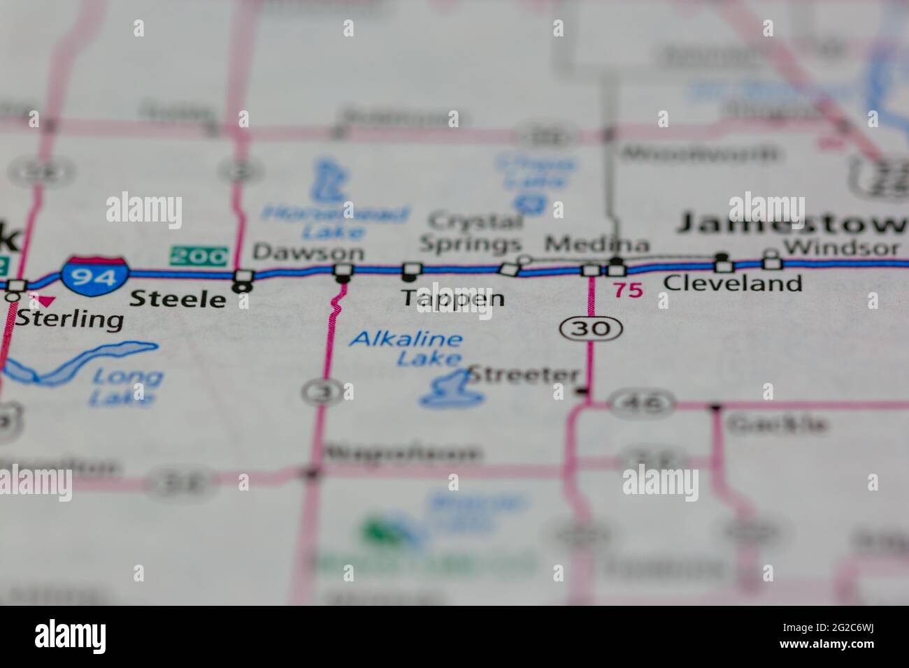 Tappen north dakota map hi-res stock photography and images - Alamy