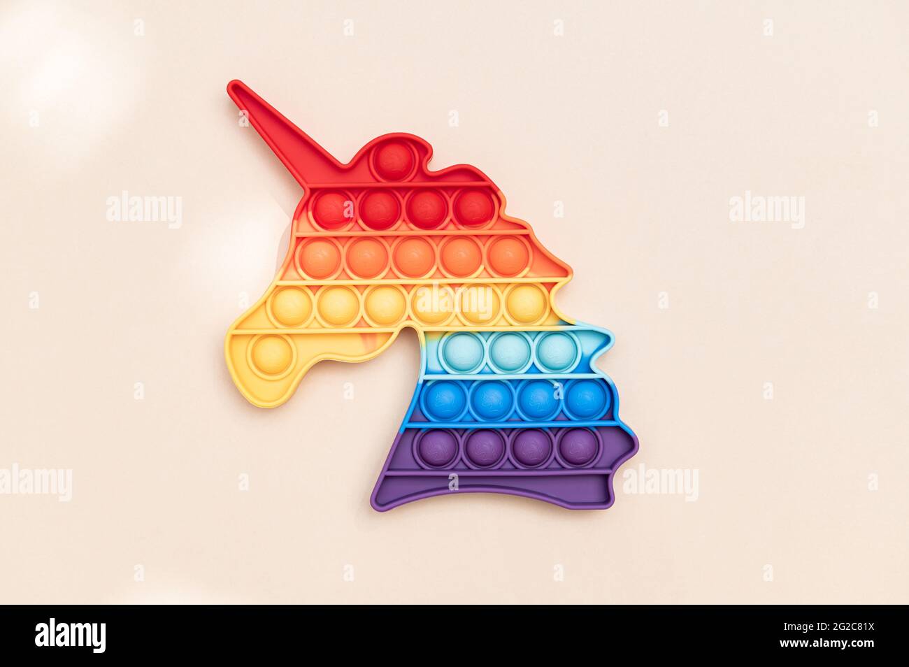 Rainbow Pop It Bubble Sensory Fidget Toy Stock Photo - Alamy