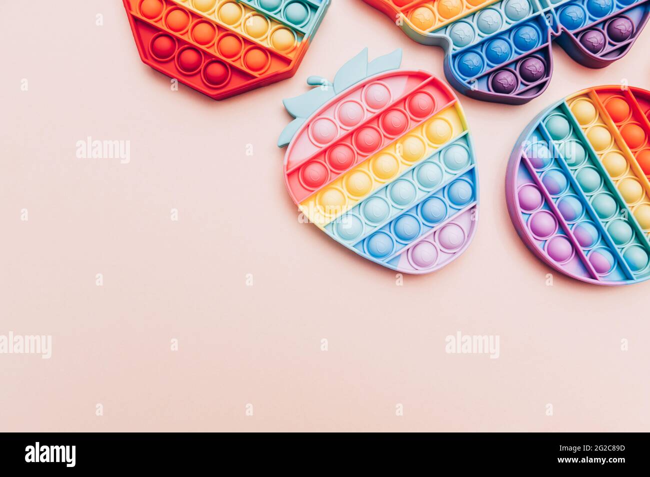 Rainbow Pop It Bubble Sensory Fidget Toys Stock Photo - Alamy