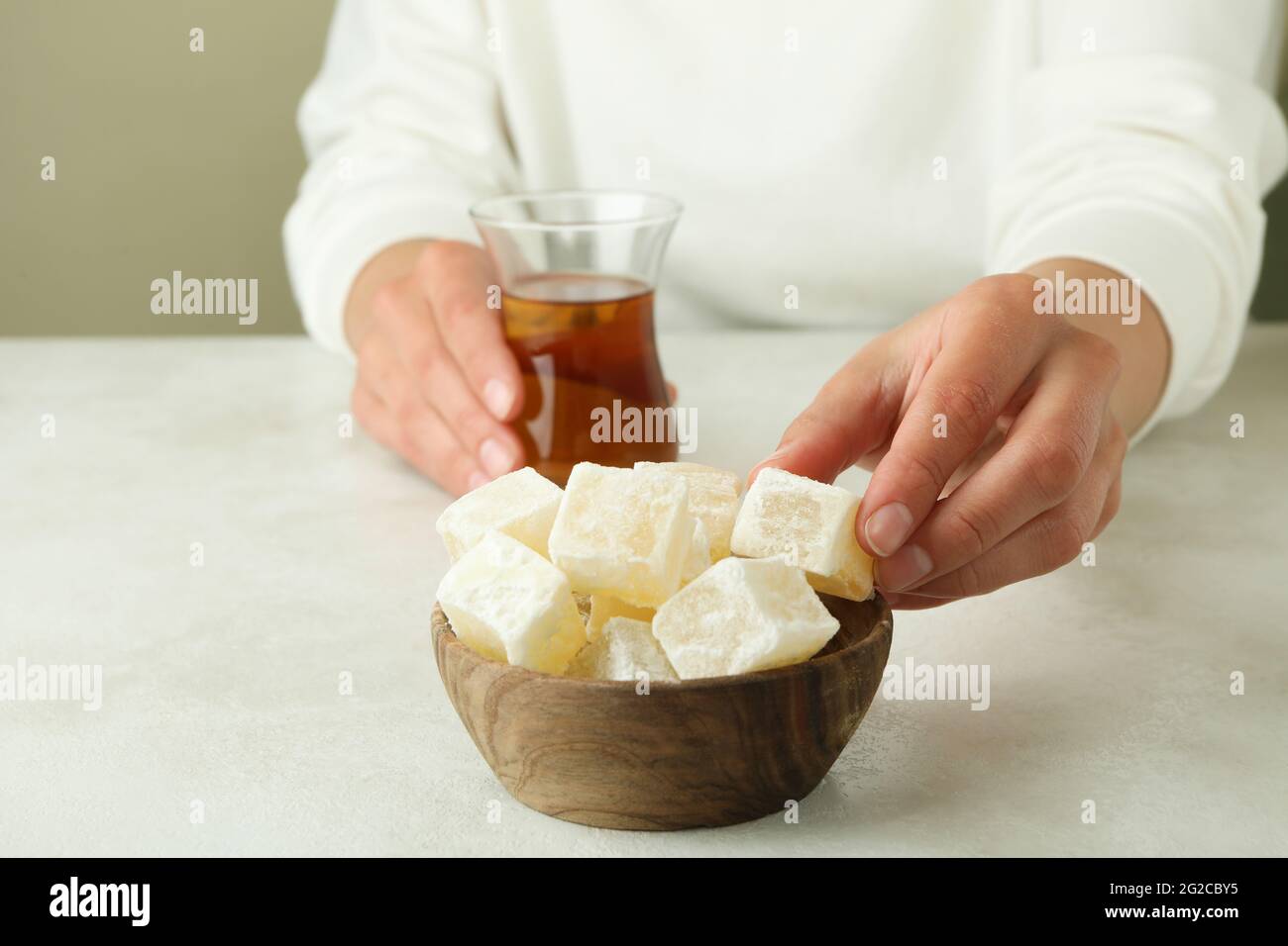 Turkish delight squares hi-res stock photography and images - Alamy