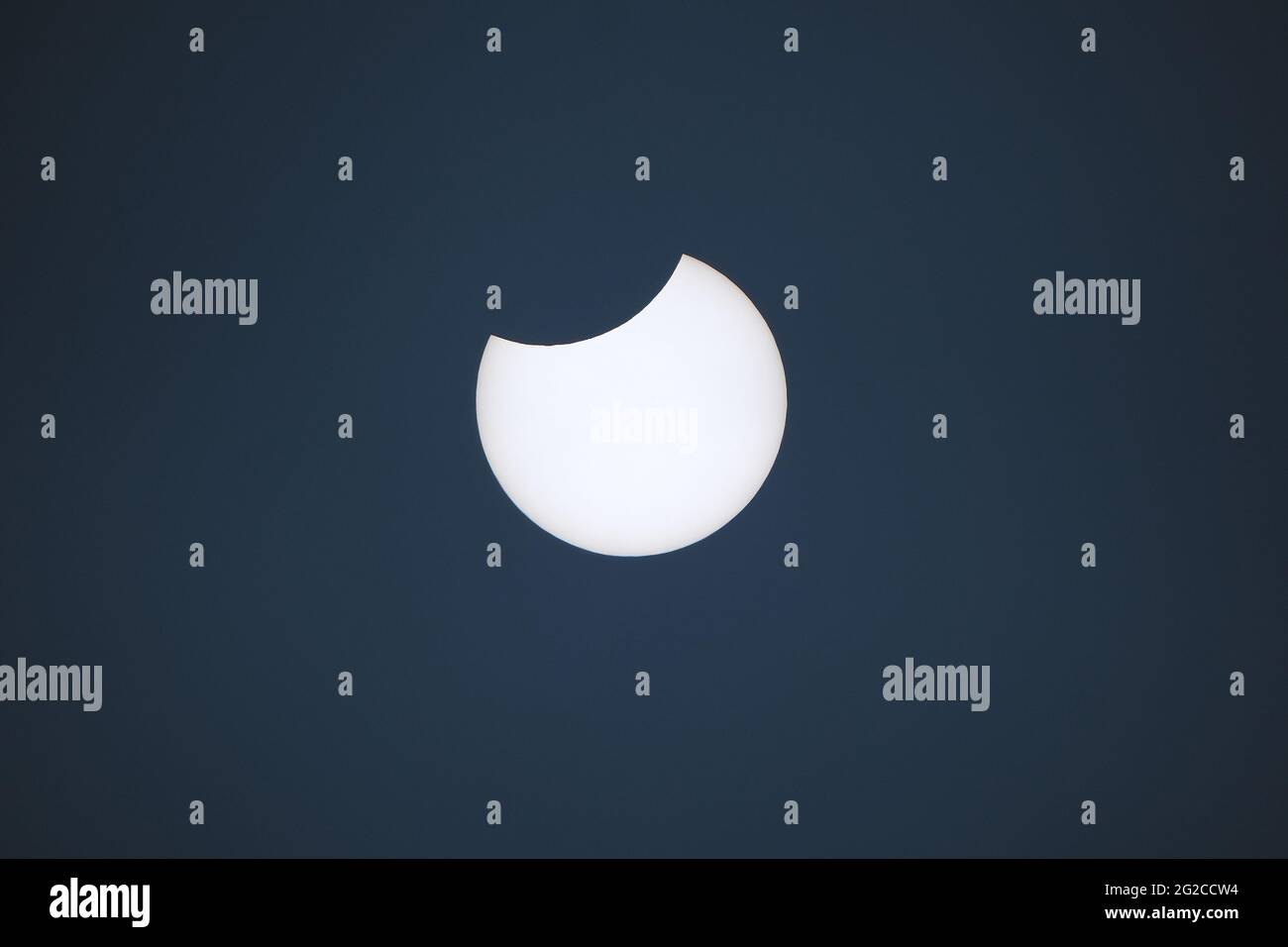 June 2021 partial solar eclipse hi-res stock photography and images - Alamy