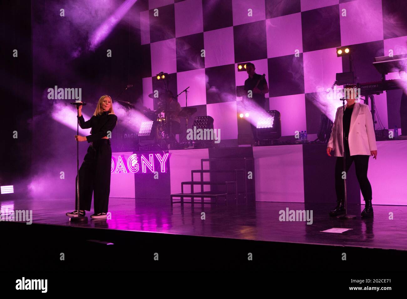 Oslo, Norway. 08th, June 2021. The Norwegian pop singer Dagny performs ...