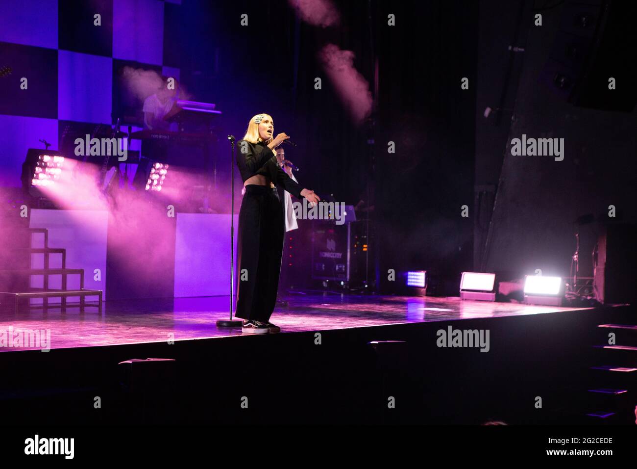 Oslo, Norway. 08th, June 2021. The Norwegian pop singer Dagny performs ...