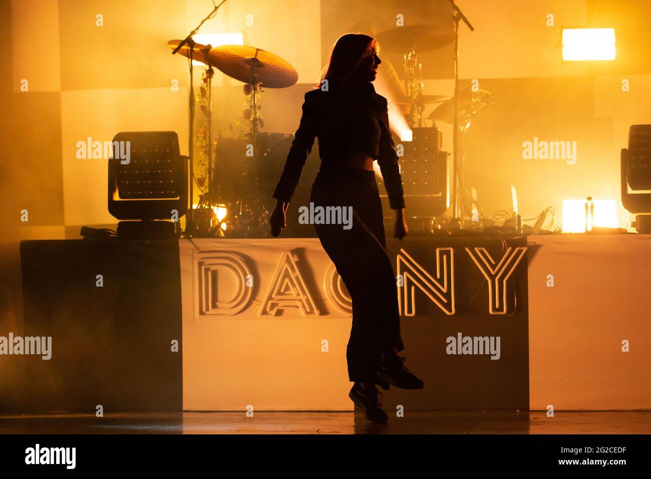 Oslo, Norway. 08th, June 2021. The Norwegian pop singer Dagny performs ...