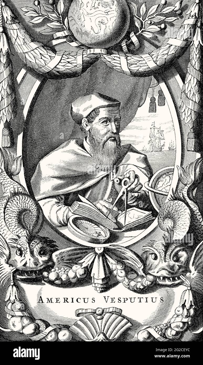 Amerigo Vespucci, 1451 – 1512, an Italian-born merchant, explorer, and ...