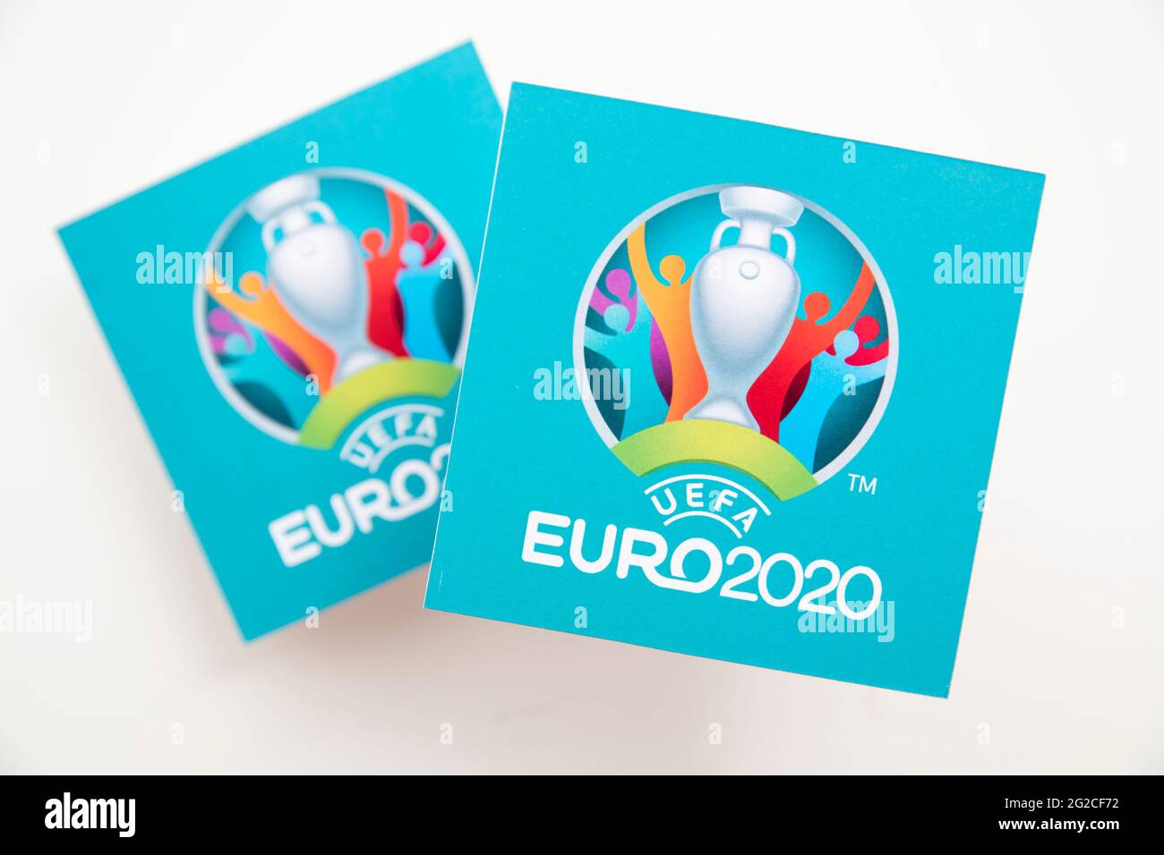 LONDON, UK - June 2021: Logo for the 2020 UEFA european championship ...