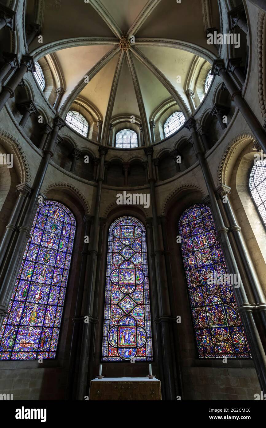 Inside Canterbury Cathedral in Kent, is one of the oldest and most ...