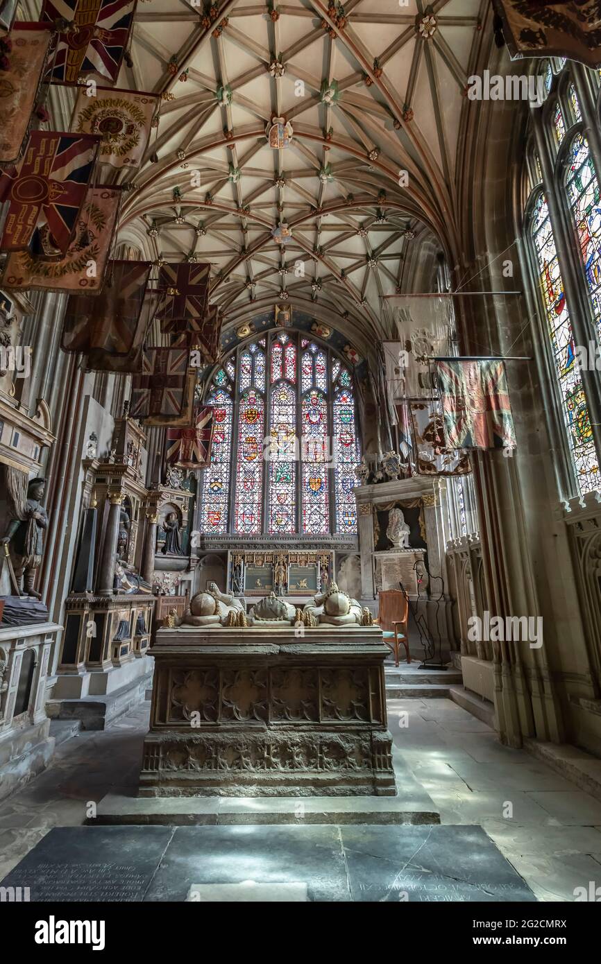 Inside Canterbury Cathedral in Kent, is one of the oldest and most ...