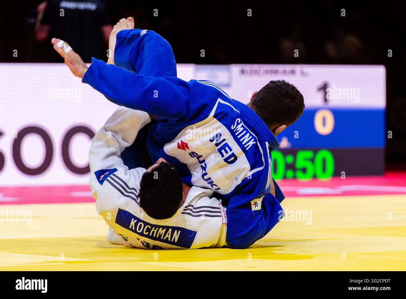 Judo: WK Judo: Boedapest BUDAPEST, HUNGARY - JUNE 10: Li Kochman of ...