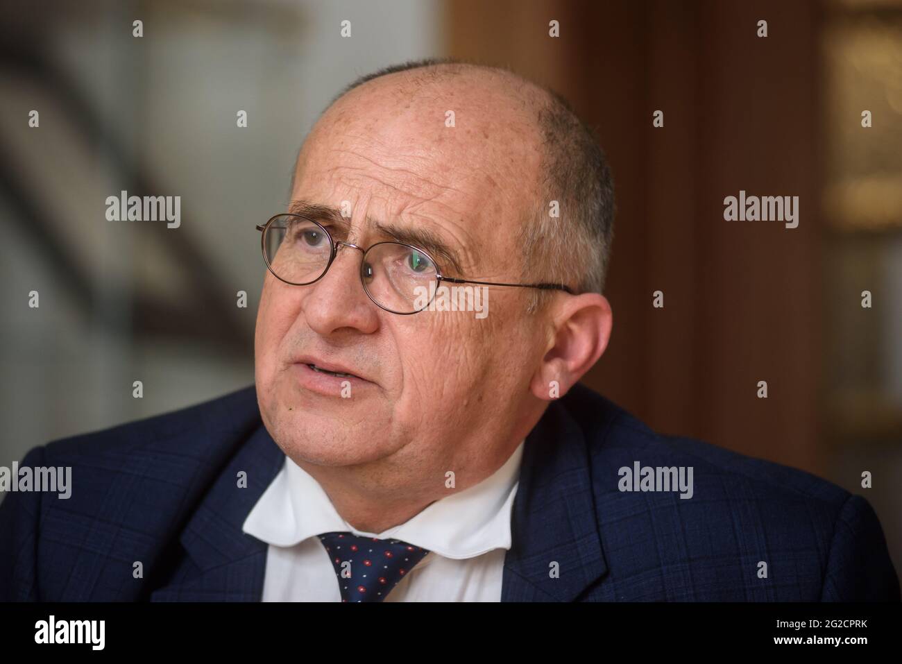 RIGA, LATVIA. 10th June 2021. Zbigniew Rau, Minister of Foreign Affairs ...