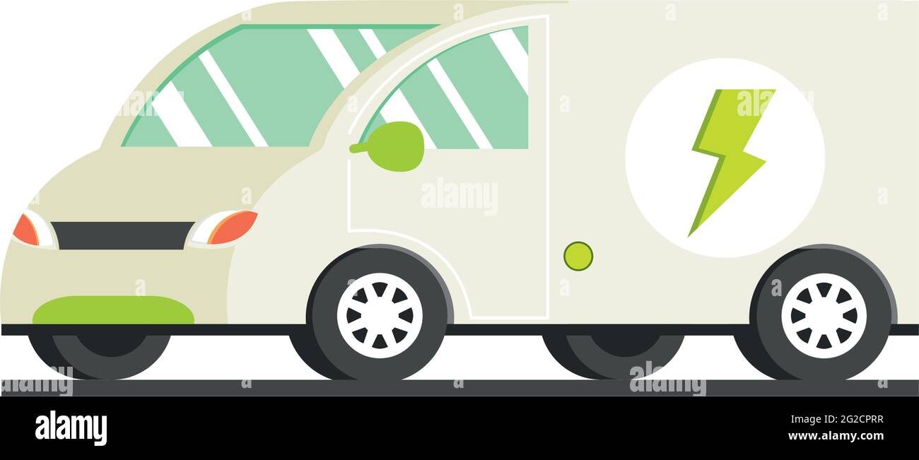 Electric van Stock Vector Images - Alamy