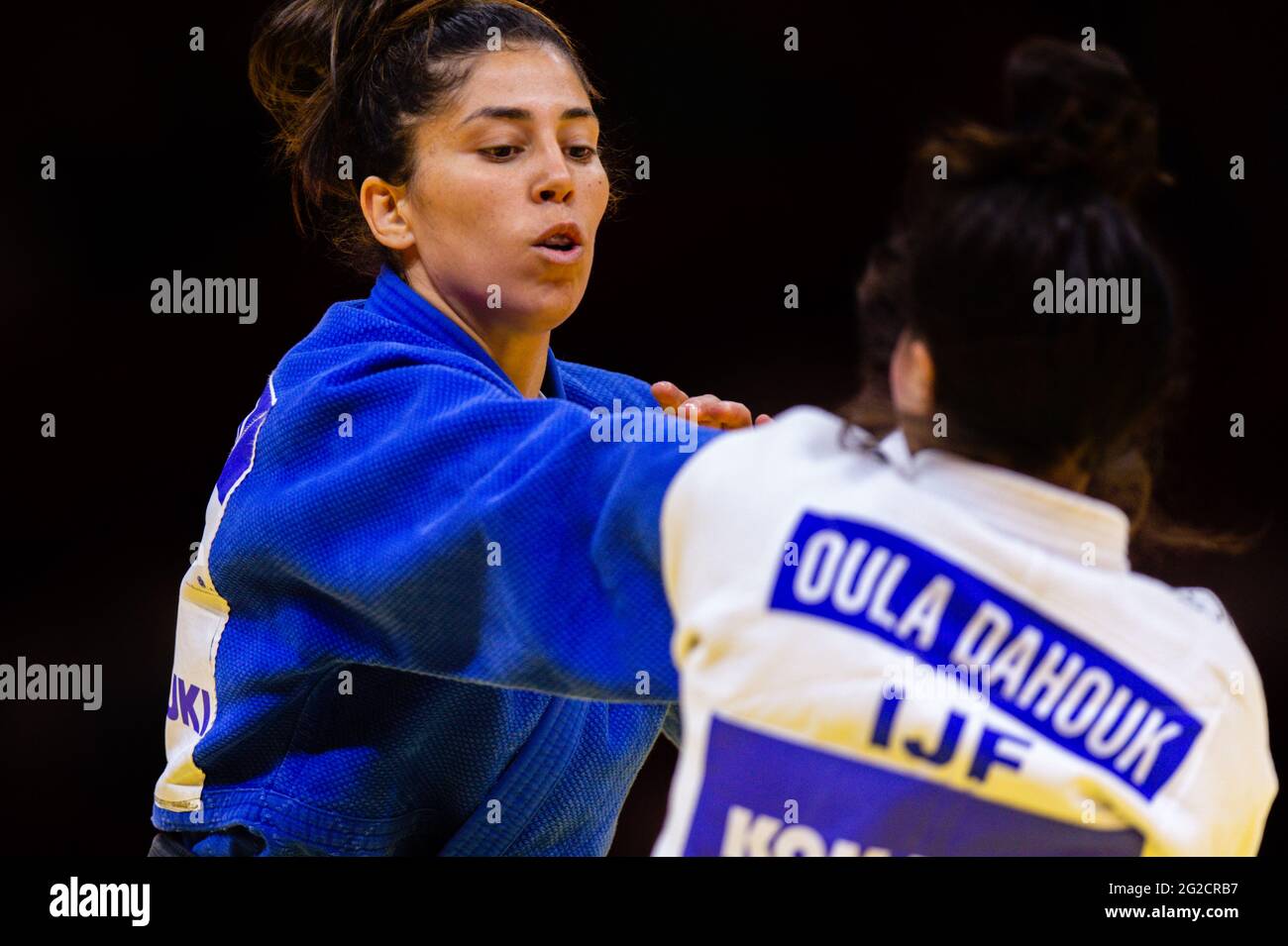 Judo: WK Judo: Boedapest BUDAPEST, HUNGARY - JUNE 10: Oula Dahouk of ...