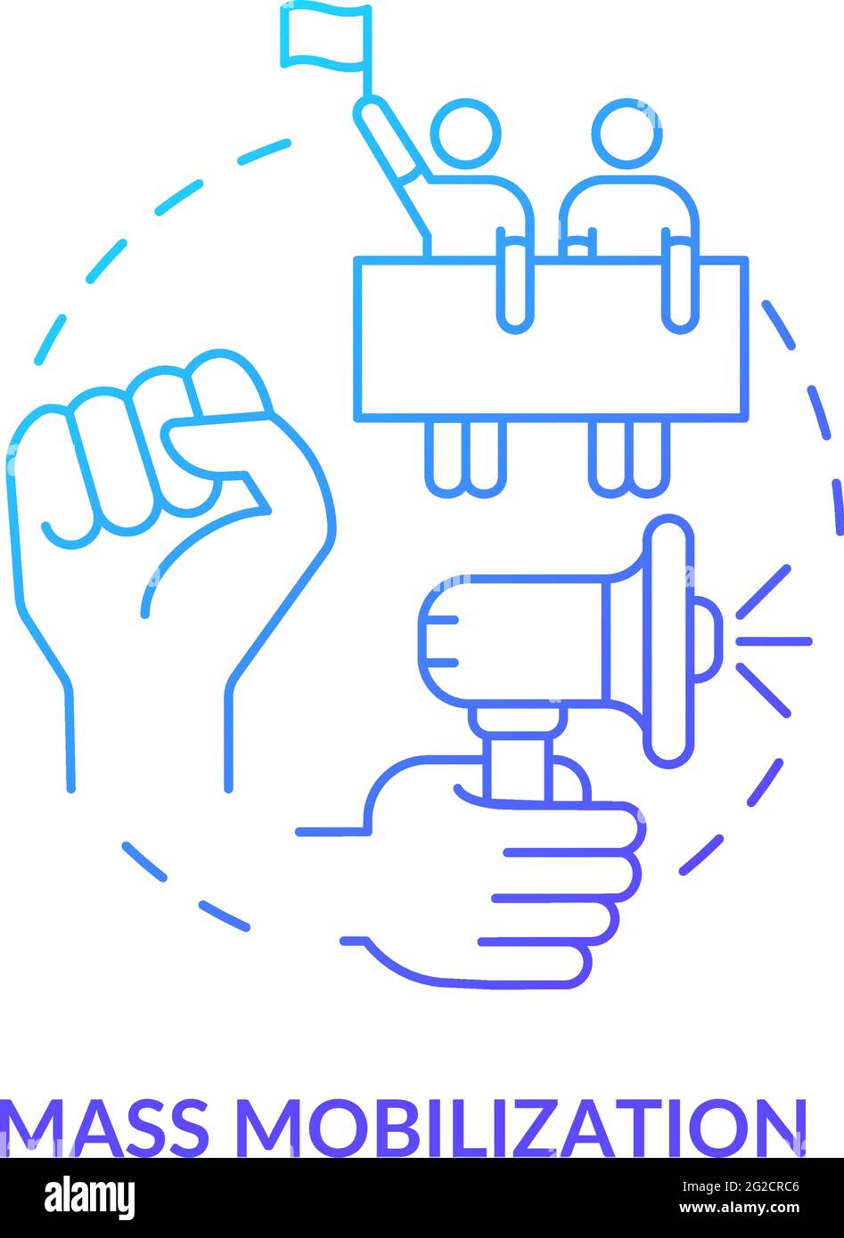 Mass mobilization concept icon Stock Vector Image & Art - Alamy