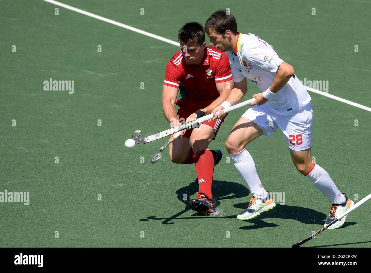 AMSTELVEEN, NETHERLANDS - JUNE 10: Ioan Wall of Wales and Marc Miralles ...