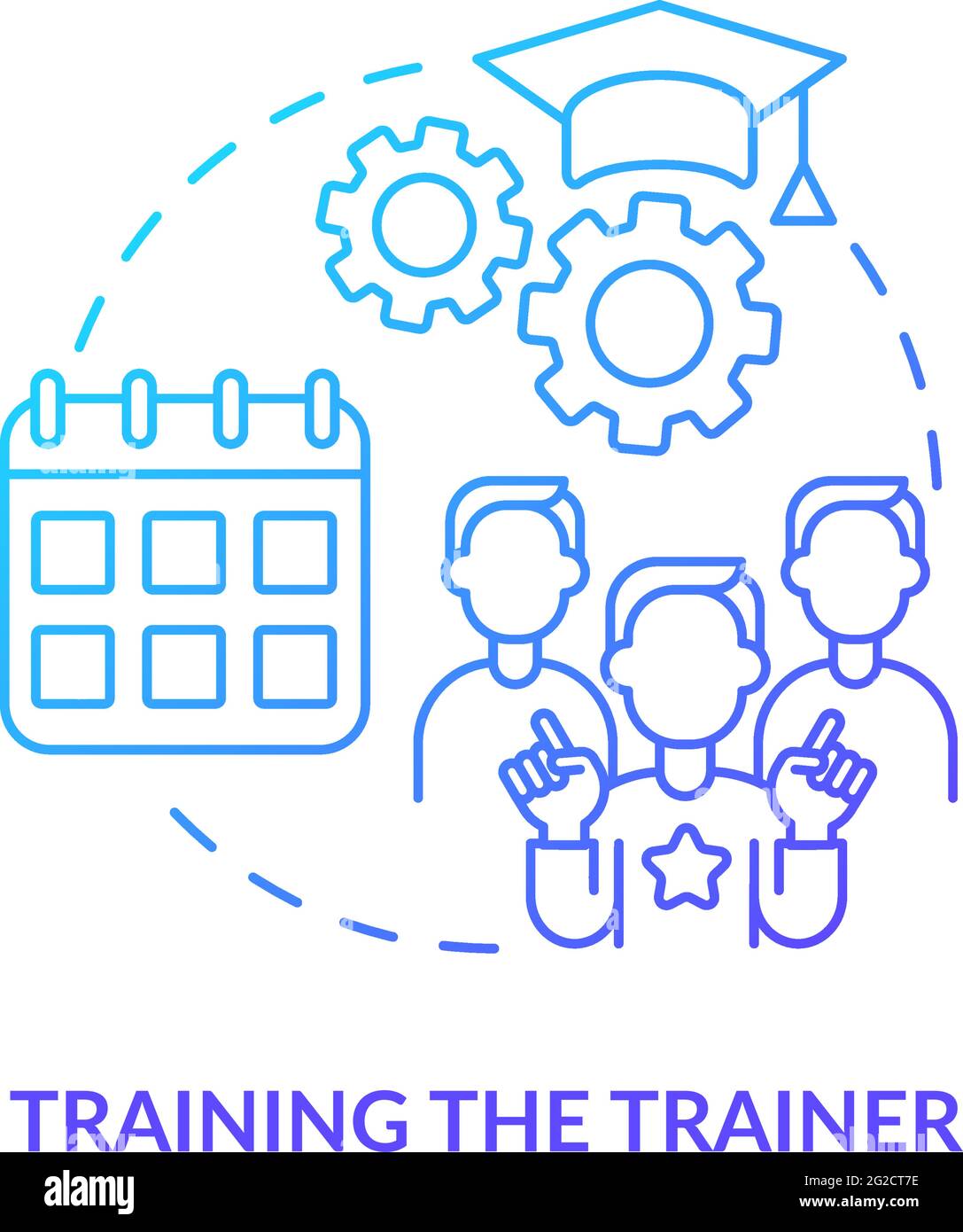 Training trainer concept icon Stock Vector Image & Art - Alamy