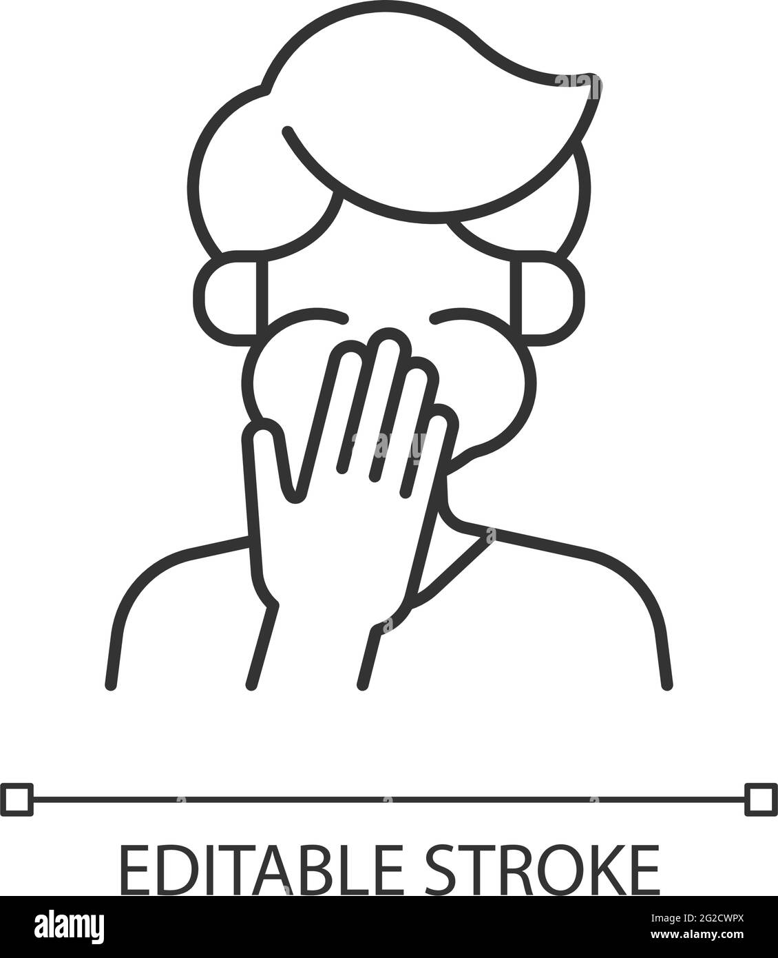 Nausea linear icon Stock Vector Image & Art - Alamy