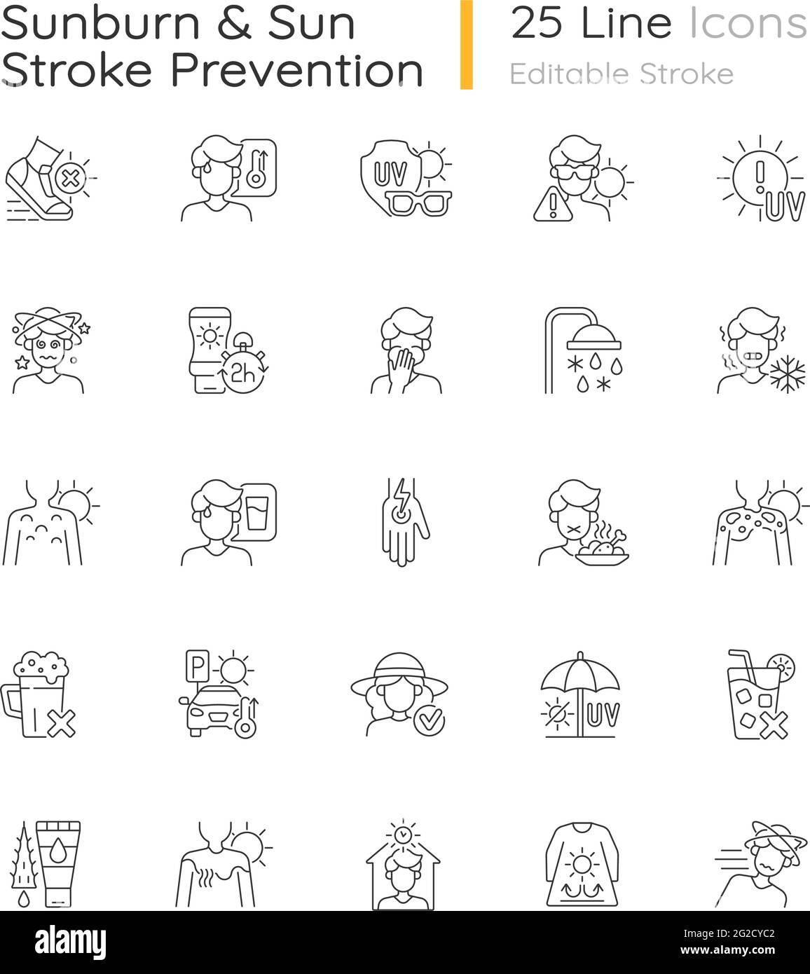 Dark skin sun protection Stock Vector Images - Alamy