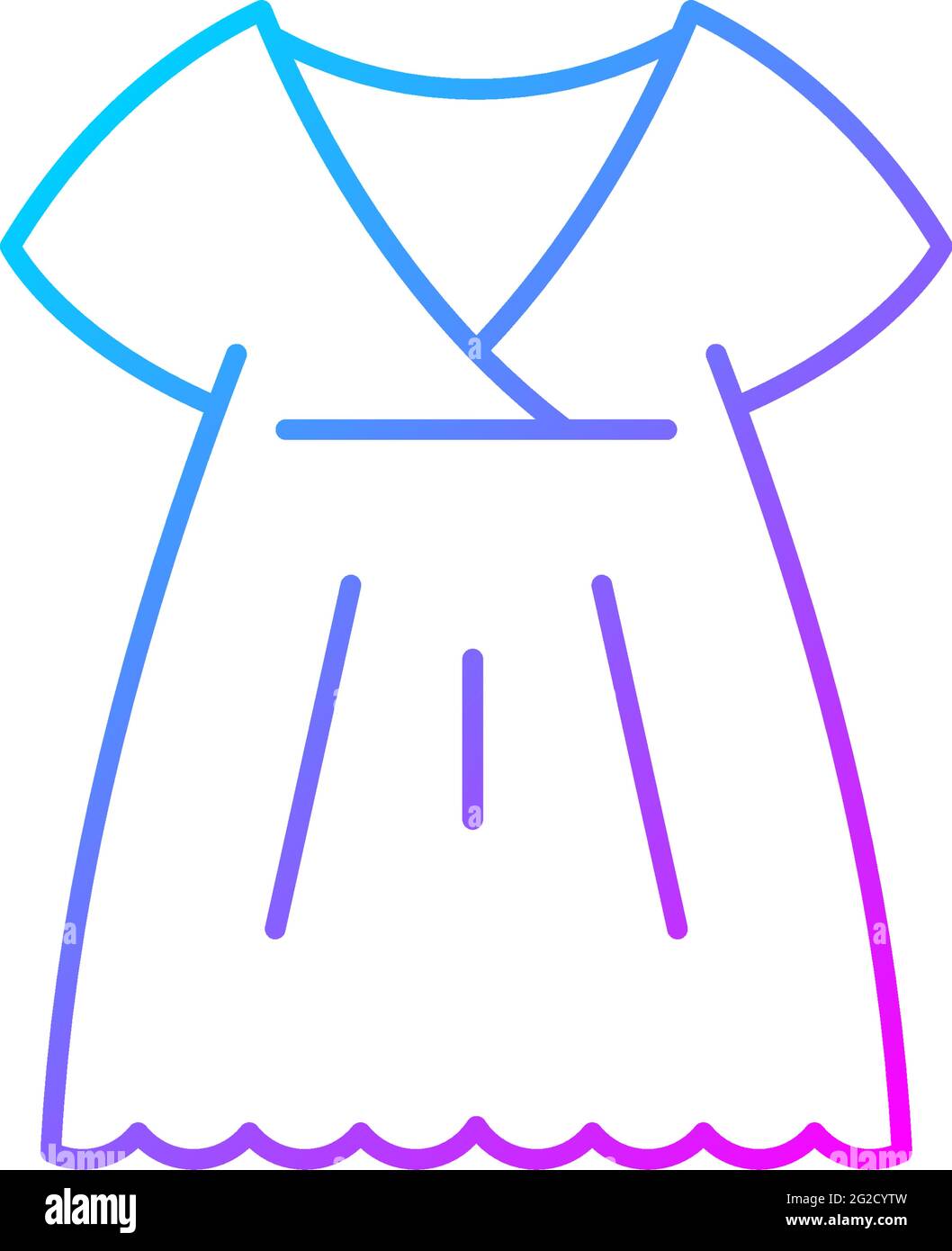 Nightgown gradient linear vector icon Stock Vector Image & Art - Alamy