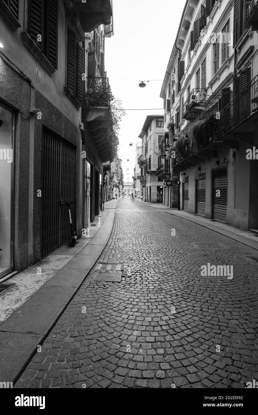 Lockdown during virus Black and White Stock Photos & Images - Alamy