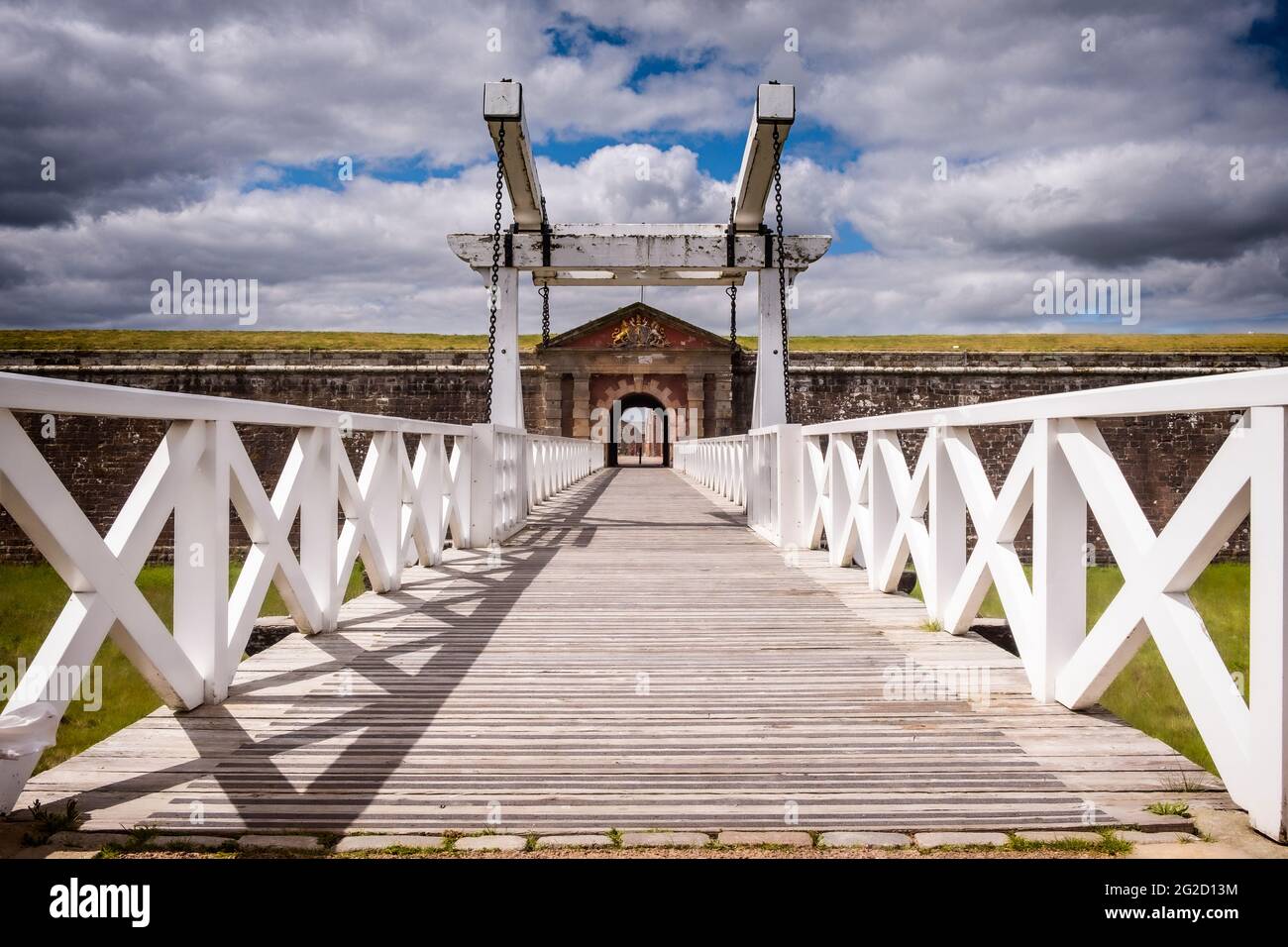 The remarkaby well preserved Fort George just along the Moray Coast ...