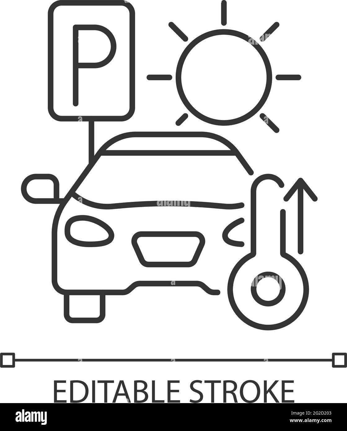 Dark parked car Black and White Stock Photos & Images - Alamy