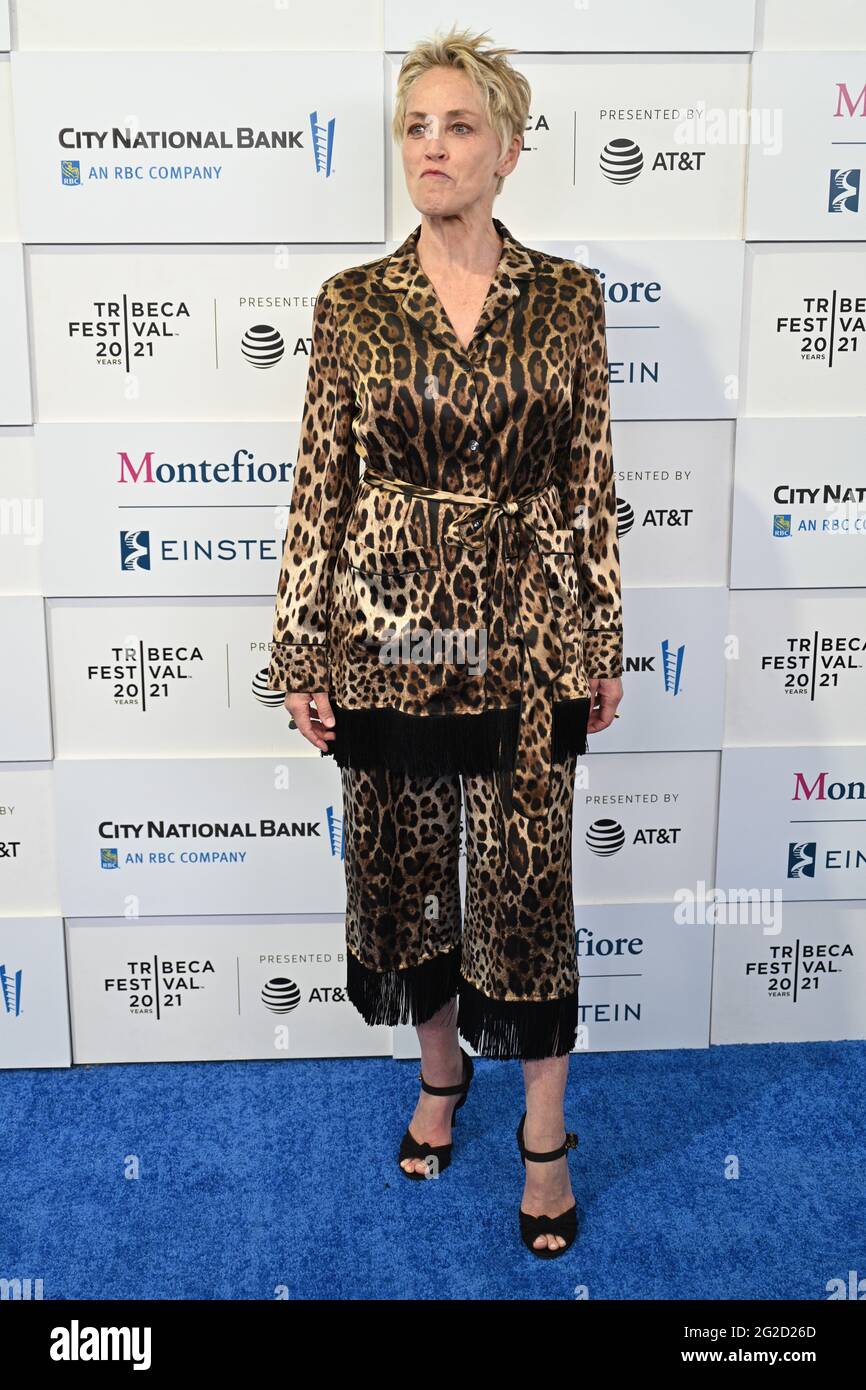 Sharon Stone attends the "In The Heights" Opening Night Premiere during ...