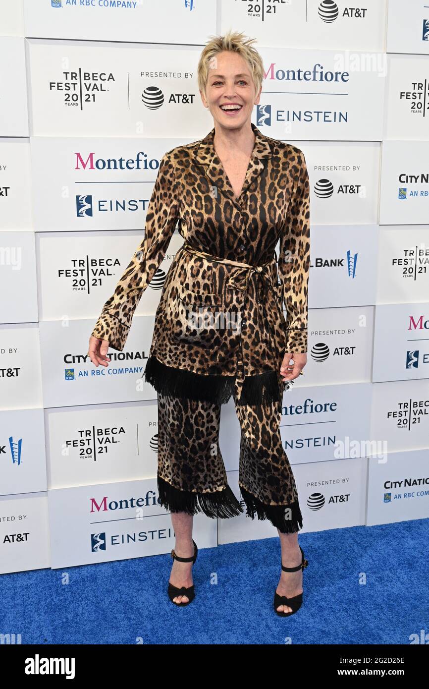 Sharon Stone attends the "In The Heights" Opening Night Premiere during ...