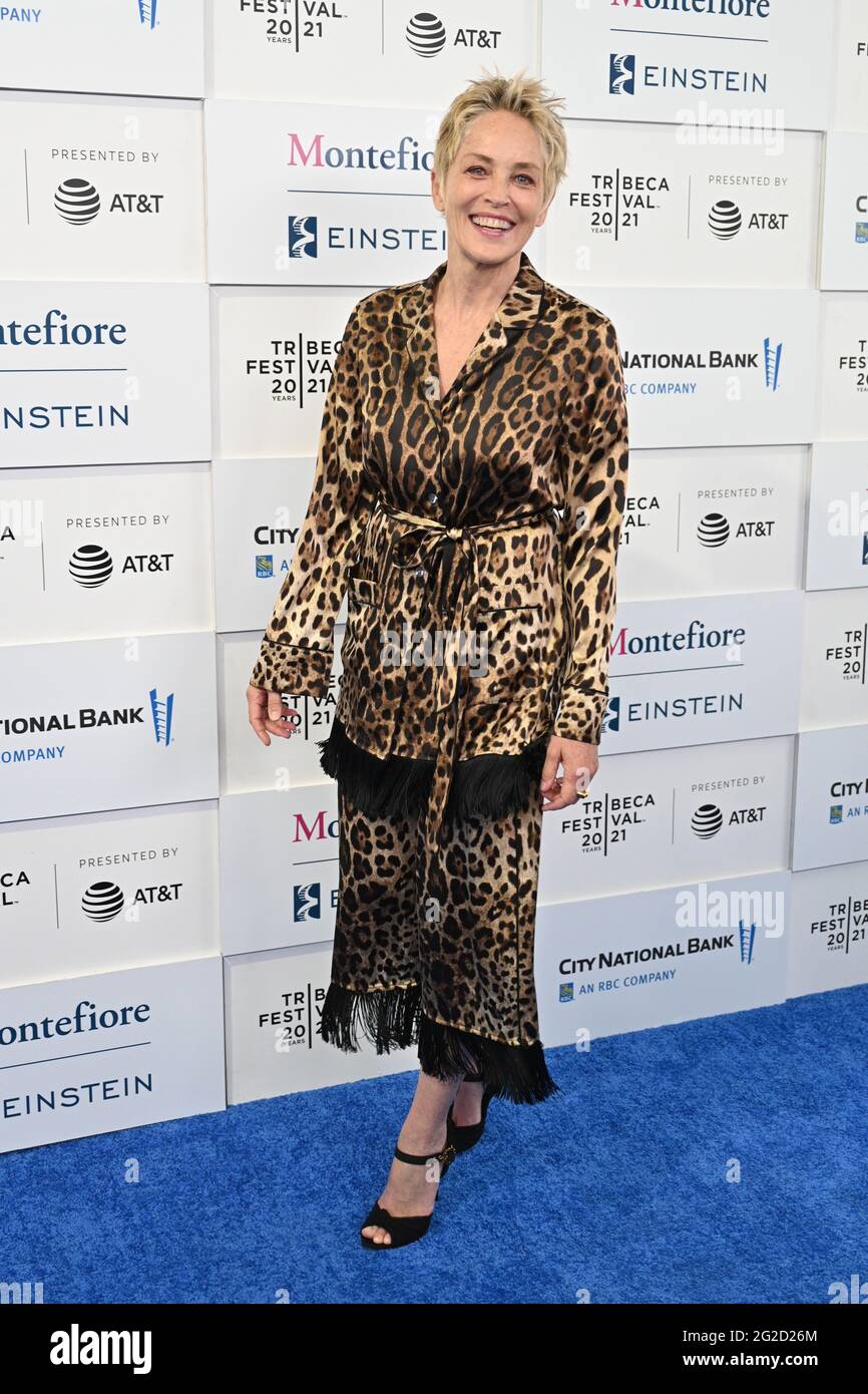 Sharon Stone attends the "In The Heights" Opening Night Premiere during ...