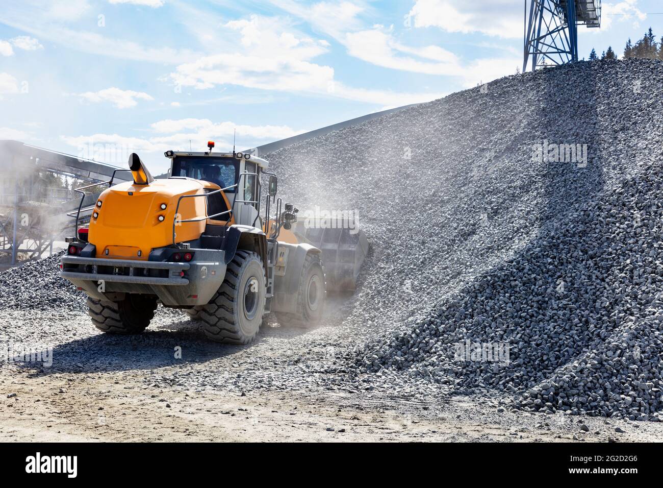Vehicles working in quarry in hi-res stock photography and images - Alamy