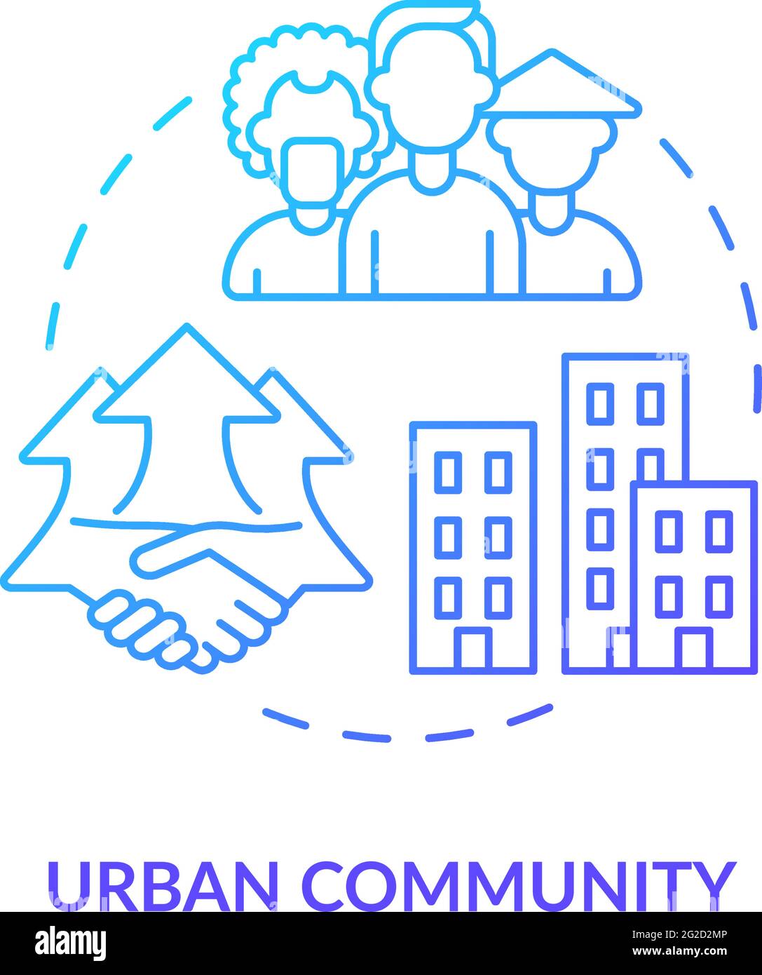 Urban population Cut Out Stock Images & Pictures - Alamy