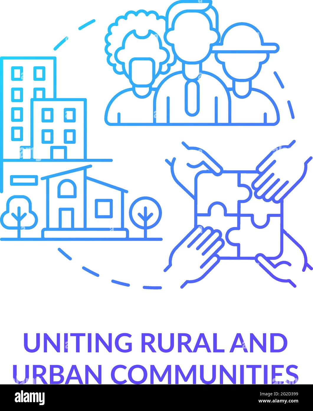 Uniting communities Stock Vector Images - Alamy