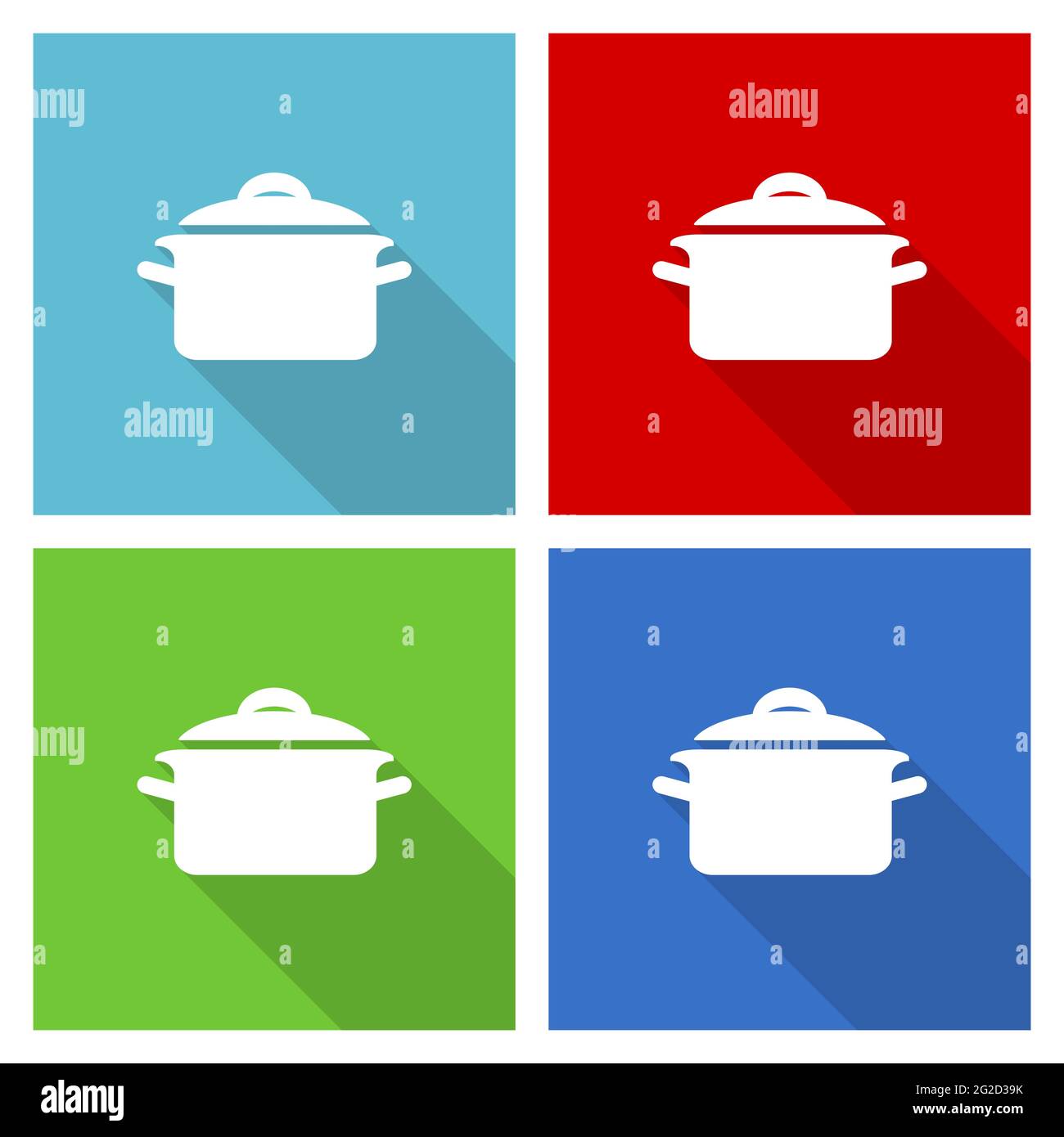 Cook icon set, flat design vector illustration in eps 10 for webdesign ...